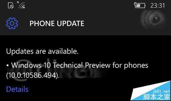 Win10 Mobile最新稳定预览版10586.494升级截图曝光 - 番茄系统家园